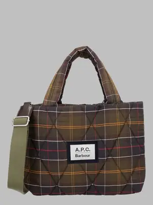 BARBOUR X A.P.C. Barbour X A. P.c. Borsa Con Motivo Tartan