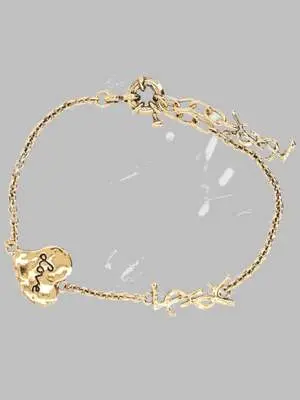 Saint Laurent Logo-embellished Chain Bracelet