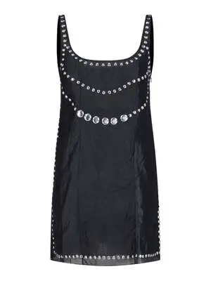 Gimaguas Jewel Mini Dress In 100% Silk