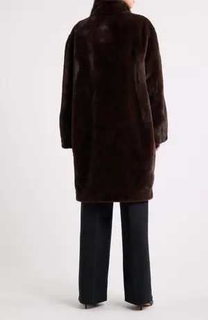 BOSS Citeddy Faux Fur Coat - Mole
