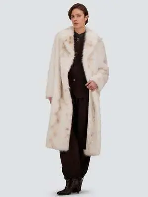 Herno Cappotto Tocco Pelliccia Effetto Lince