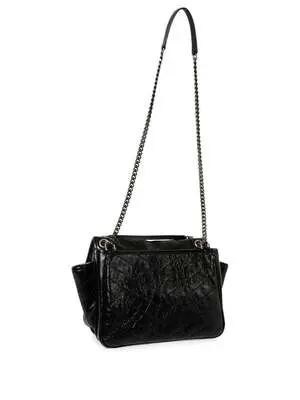 Saint Laurent Borsa Niki Tripouch In Pelle Vintage - Black