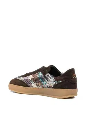 Missoni Alice Zigzag-knit Panelled Sneakers
