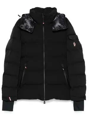 Moncler Grenoble: Giacca Da Sci Isolante Montgetech Con Cappuccio - Black