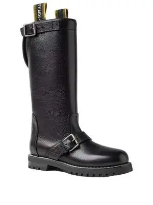 Fendi Stivali Commando In Pelle