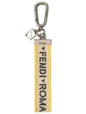 Fendi Portachiavi 1925 In Tessuto - Multicolor