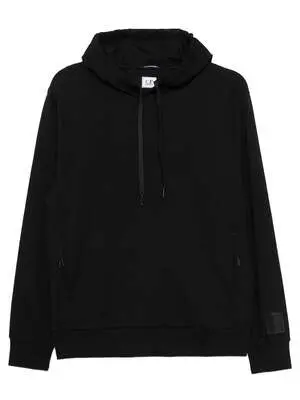C.P. COMPANY Felpa In Cotone Con Cappuccio - Black