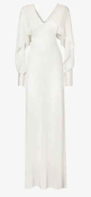 Fendi Ivory Silk Yarn Dress