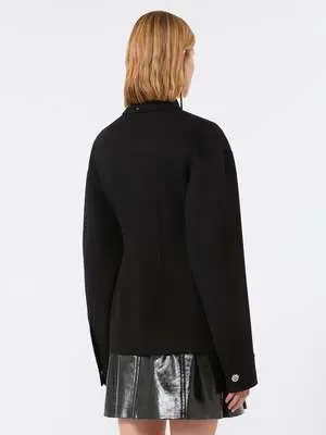 Sportmax Shaped Jacket In Pure Wool
