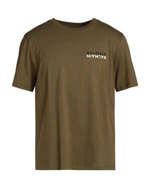 Balmain T-shirt Military Size Cotton - Green