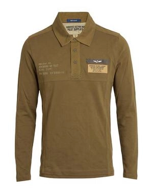 AERONAUTICA MILITARE Polo Shirt Size Cotton, Elastane - Beige