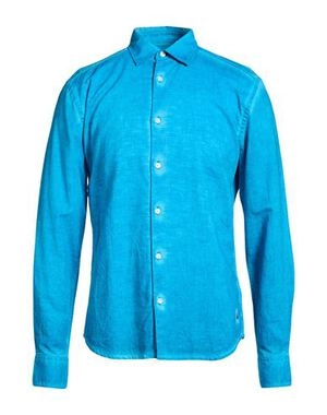 Peuterey Shirt Azure Size Cotton, Linen - Blue