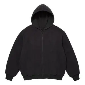 Supreme Fw26 Reversible Work Zip Up Hooded Sweatshirt - Black