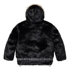 Supreme Faux Fur Parka - Black