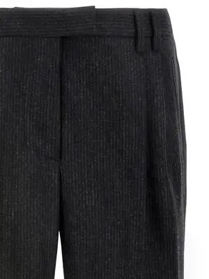 Alberto Biani Albertino Pinstriped Wool Trousers