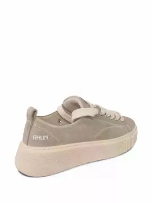 RHUN Suede Platform Sneakers - Neutrals