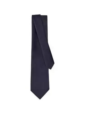FERRAGAMO Nappa Leather Tie - Blue
