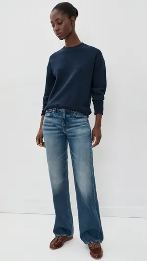 JAMIE HALLER The Baggy Crew Sweatshirt