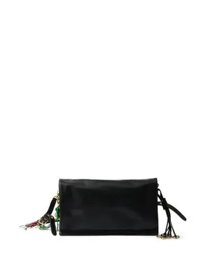 Prada Soft Sound Large Leather Shoulder Bag With Charms