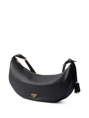Prada Demi-lune Large Leather Shoulder Bag