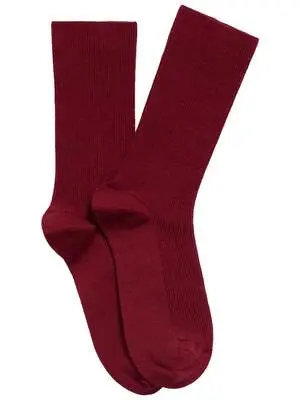 Balenciaga Calze Alte In Lana A Coste
