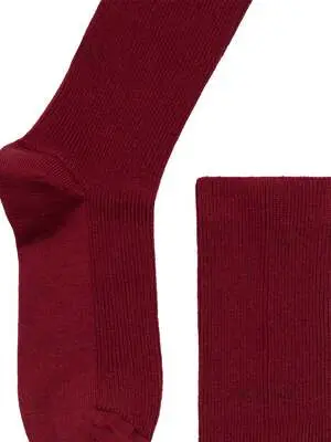 Balenciaga Calze Alte In Lana A Coste