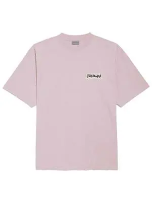 Balenciaga T-shirt Masking Tape Vestibilità Media - Multicolor