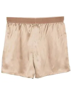 TOM FORD Logo-waistband Silk Shorts