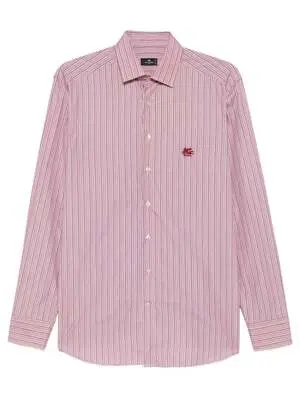 Etro Camicia In Cotone Con Motivo A Righe - Multicolor