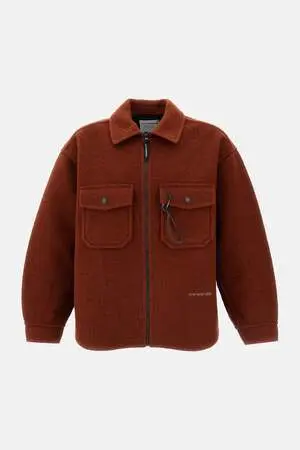AND WANDER GIACCA ZIP IN LANA SHAGGY Marrone