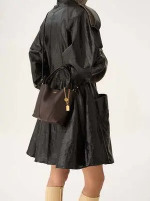 Chloé Small Spin Tote Bag In Grained Leather