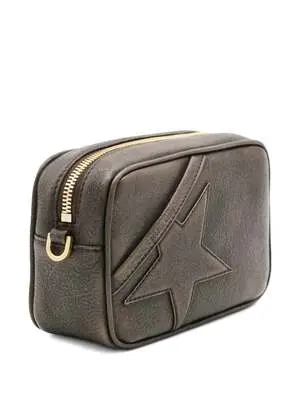GOLDEN GOOSE Mini Star Bag In Distressed Leather With Tone-on-tone Star - Brown