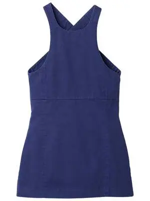 Miu Miu Garment-dyed Gabardine Mini Dress