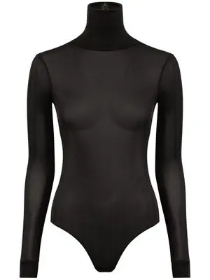 MAISON MARGIELA Body Collo Alto Semitrasparente