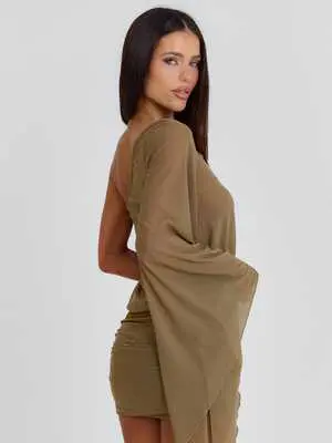 OUTCAST Caity Mini Dress Khaki