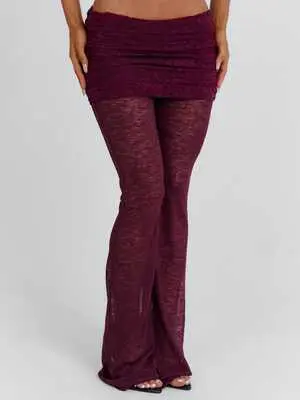OUTCAST Nerissa Pants Burgundy