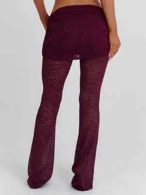OUTCAST Nerissa Pants Burgundy