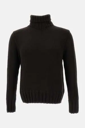 CUSTOMER LOVERS Maglione Lupetto In Lana - Marrone