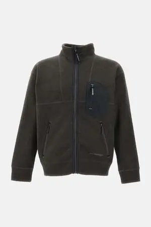 AND WANDER Giacca Pile Con Zip - Grigio