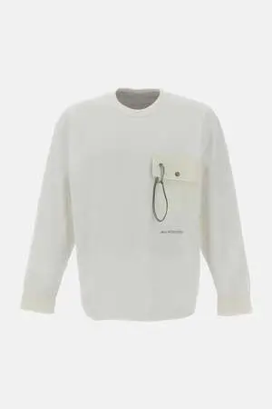 AND WANDER Maglia A Maniche Lunghe - Bianco