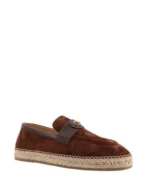 Valentino Garavani Vlogo Signature Suede Espadrillas