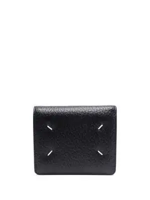 MAISON MARGIELA Portafoglio Four Stitches Con Bottone - Black