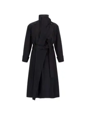 Issey Miyake Shell Asymmetrical Trench Coat