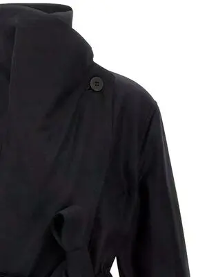Issey Miyake Shell Asymmetrical Trench Coat