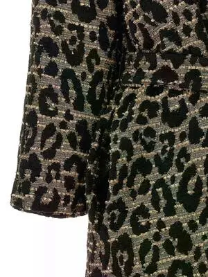 Herno Leo Leopard-print Jacquard Coat