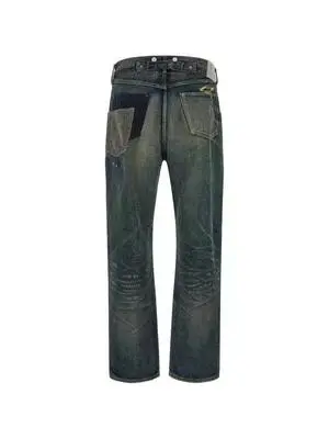 Junya Watanabe New Manual Custom Patchwork Jeans - Blue