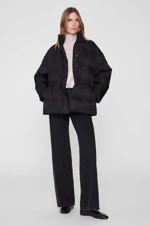 ANINE BING Oslo Long Puffer - Black