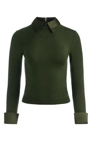 Alice + Olivia Porla Collared Sweater