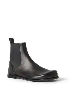 Fendi Ff Squared Chelsea Boots In Nappa Leather