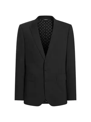 Dolce & Gabbana Giacca Monopetto New Martini In Tela - Black